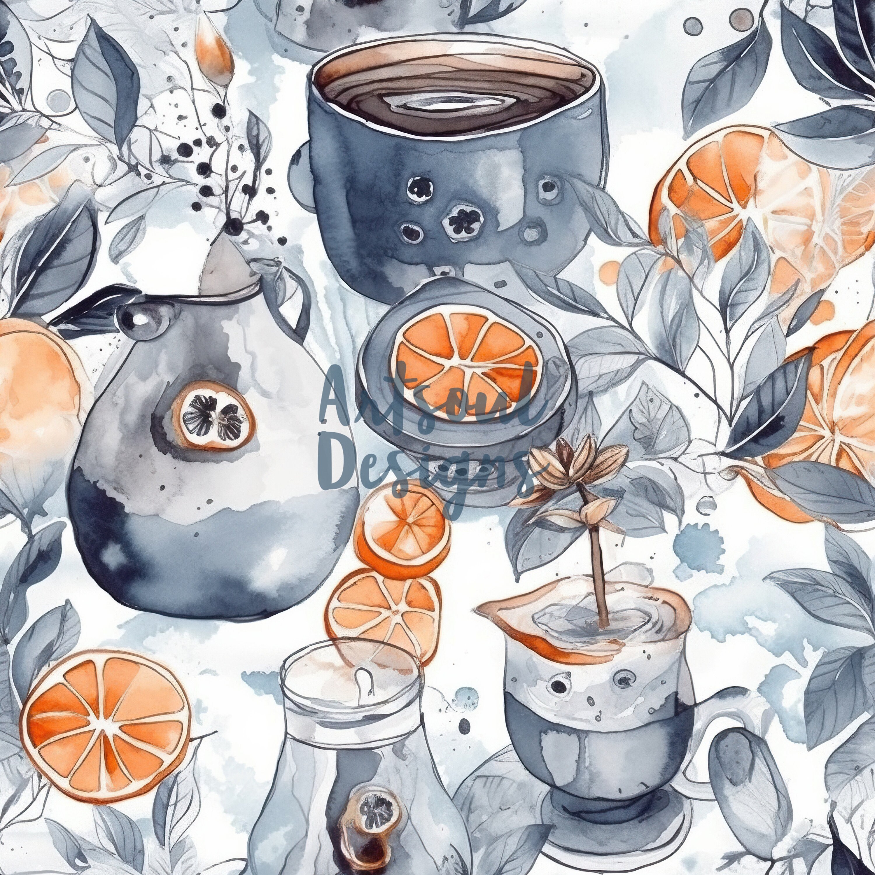 Coffee House Esthetic Repeating Seamless Pattern Design,tiling Designs ...