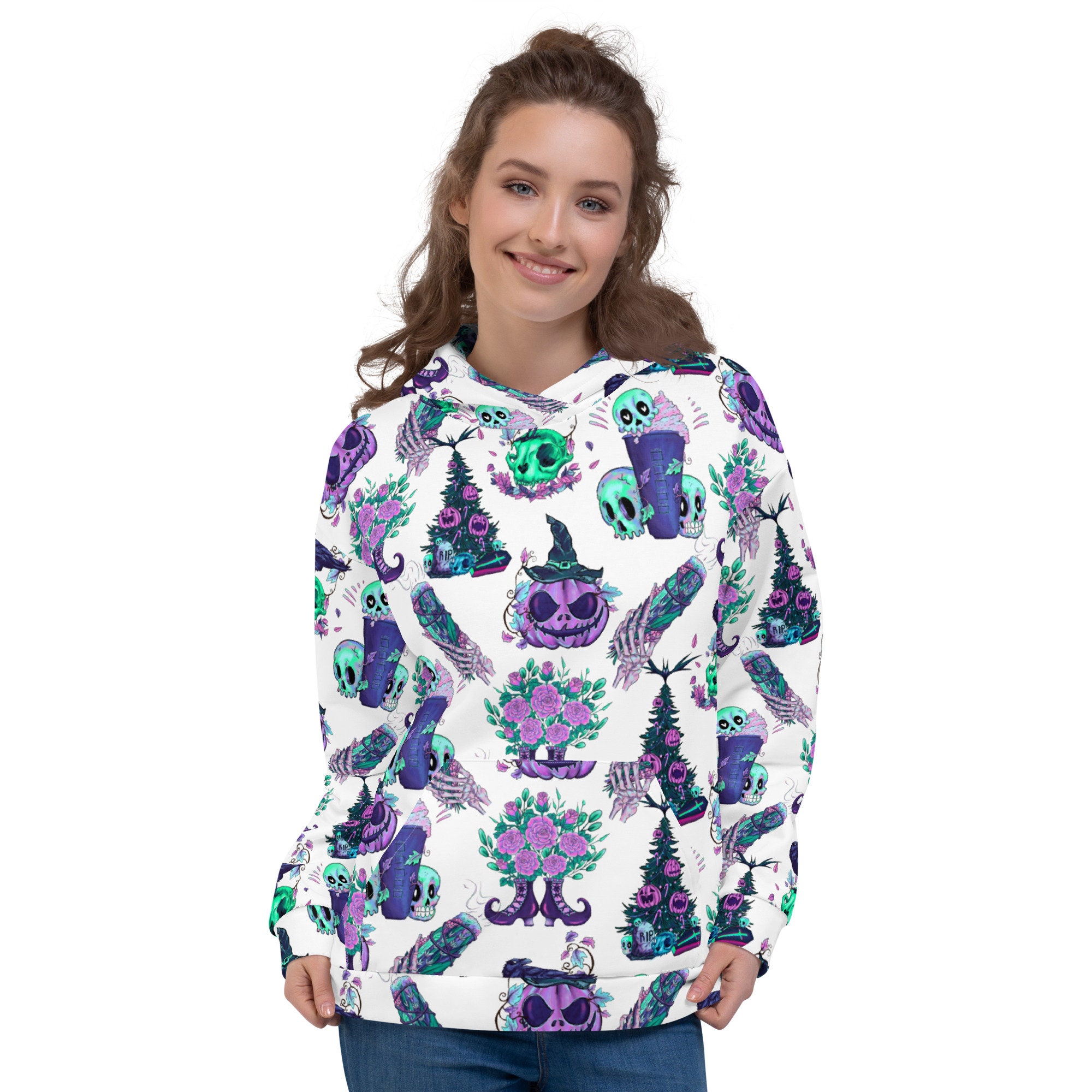 Spooky Halloween Repeating Seamless Pattern Designtiling - Etsy