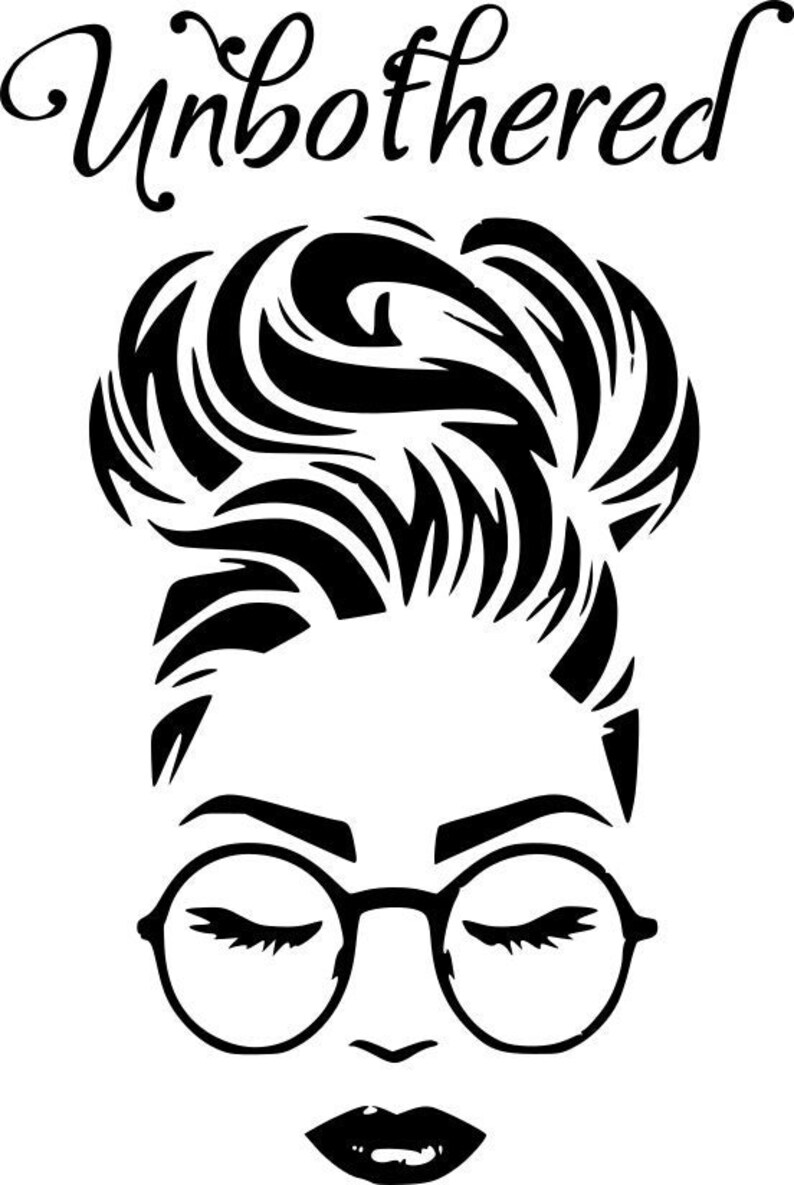 Unbothered Black Woman Face - Etsy