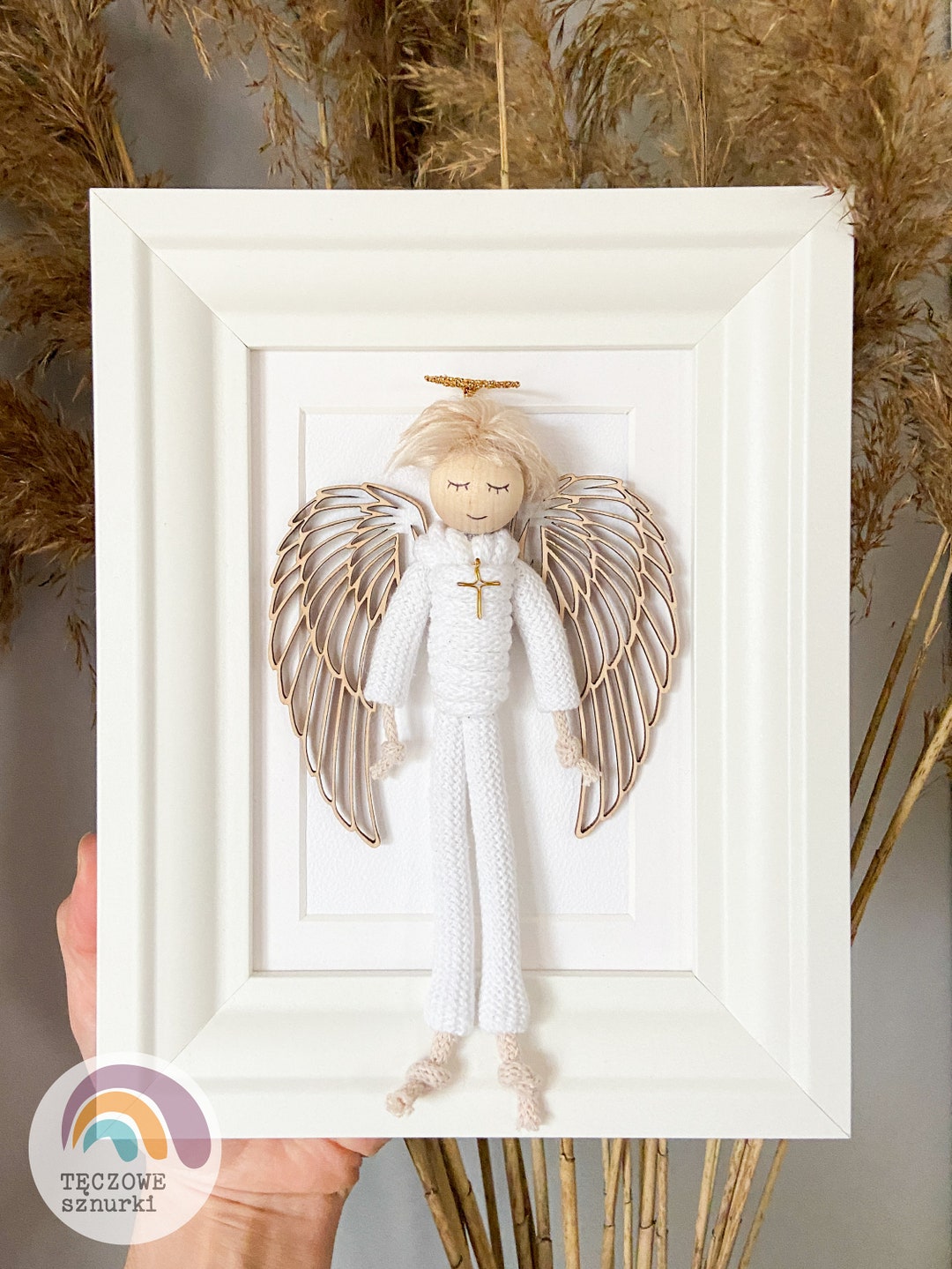 Holy Communion Baptism Keepsake for Boy Baby Shower Macrame - Etsy