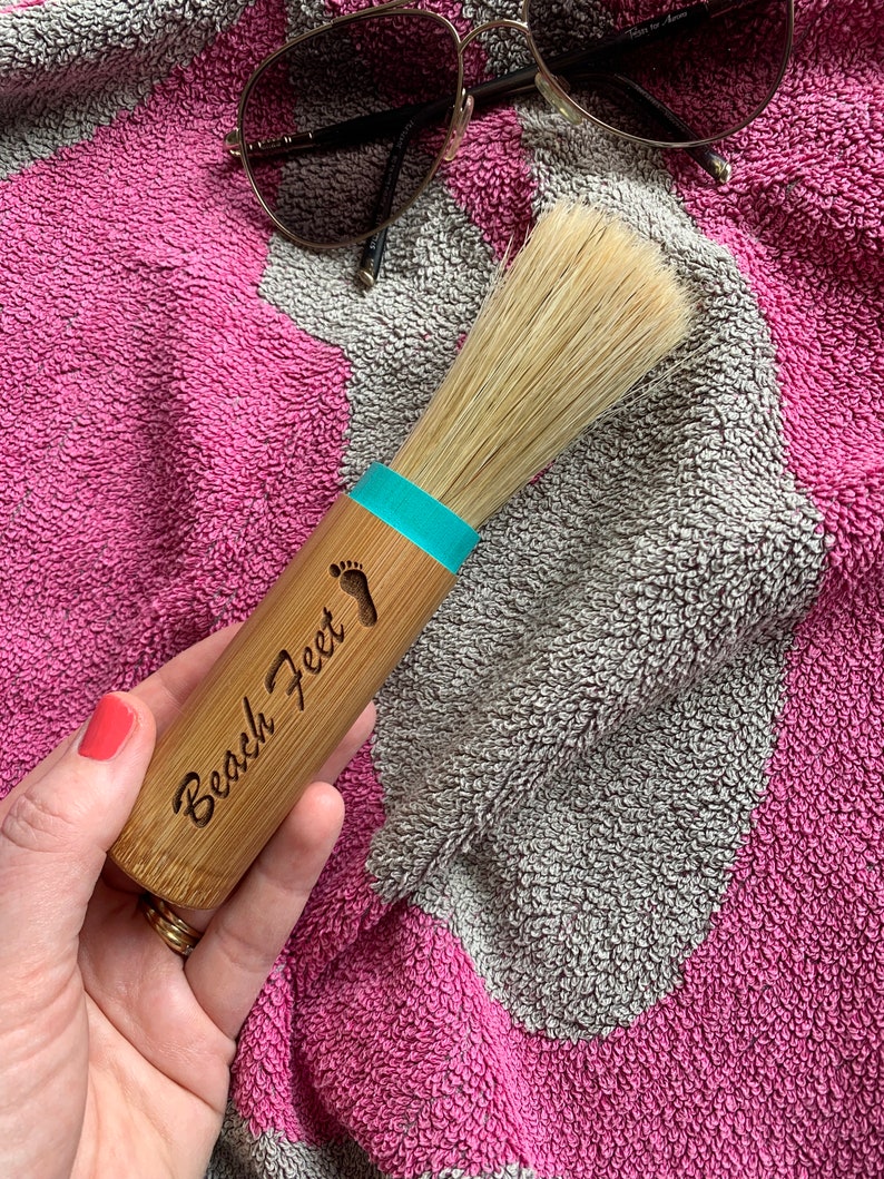 Beach Feet Beach Brush Sand Remover. the Must Have Bamboo - Etsy
