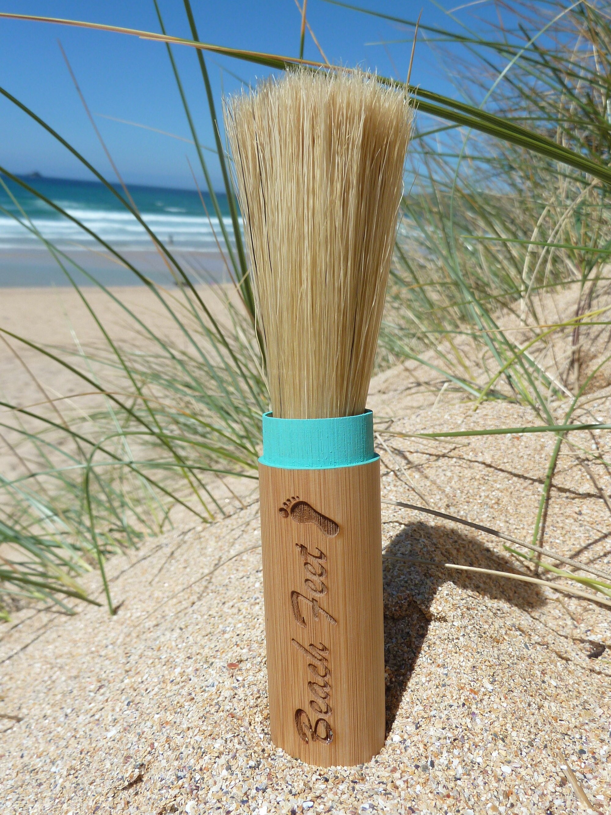 Beach Feet Beach Brush Sand Remover. the Must Have Bamboo - Etsy