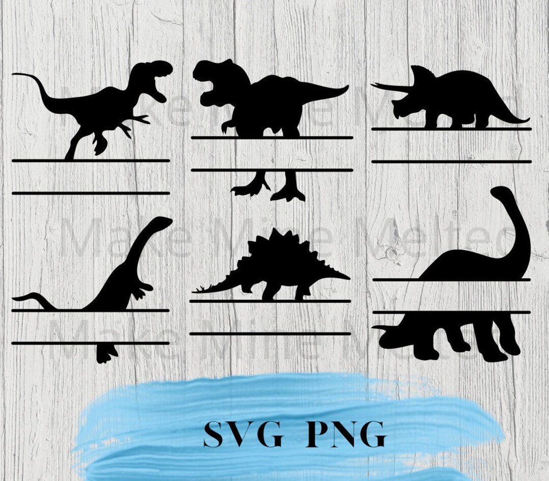 Dinosaur Trex Dino Monogram Letters Personalize With Your - Etsy