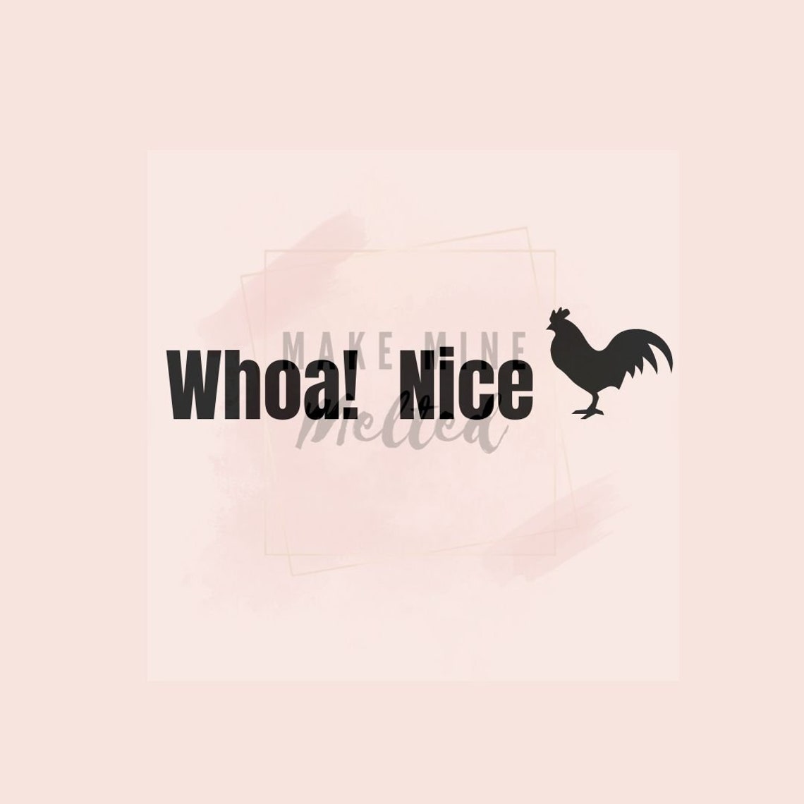 Whoa Nice Rooster Clip Art SVG and PNG Digital Download for - Etsy