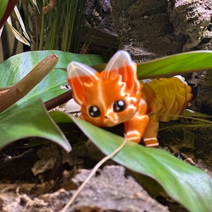 Cute Fox Flexi Fidget Figurine, Baby Fox, Desk Pet, Great Gift for Fox ...