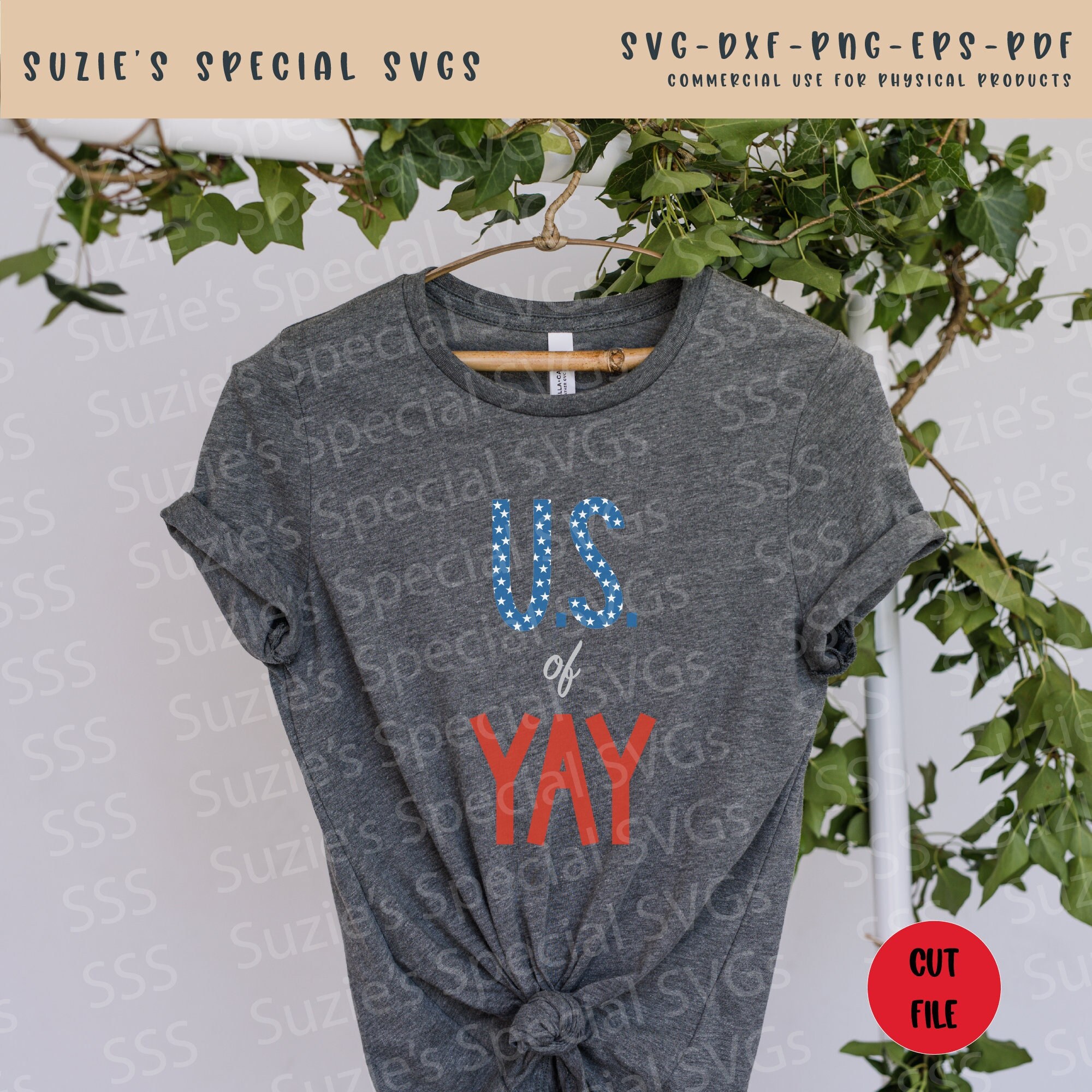 US of YAY- Fourth of July SVG- 4th of July Cut File - Etsy