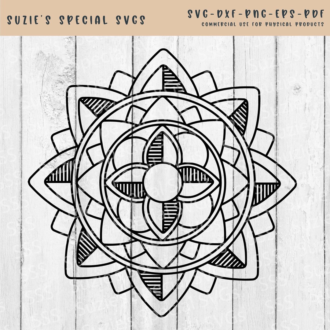 Mandala SVG Mandala Cut File Mandala Coloring Page Mandala - Etsy