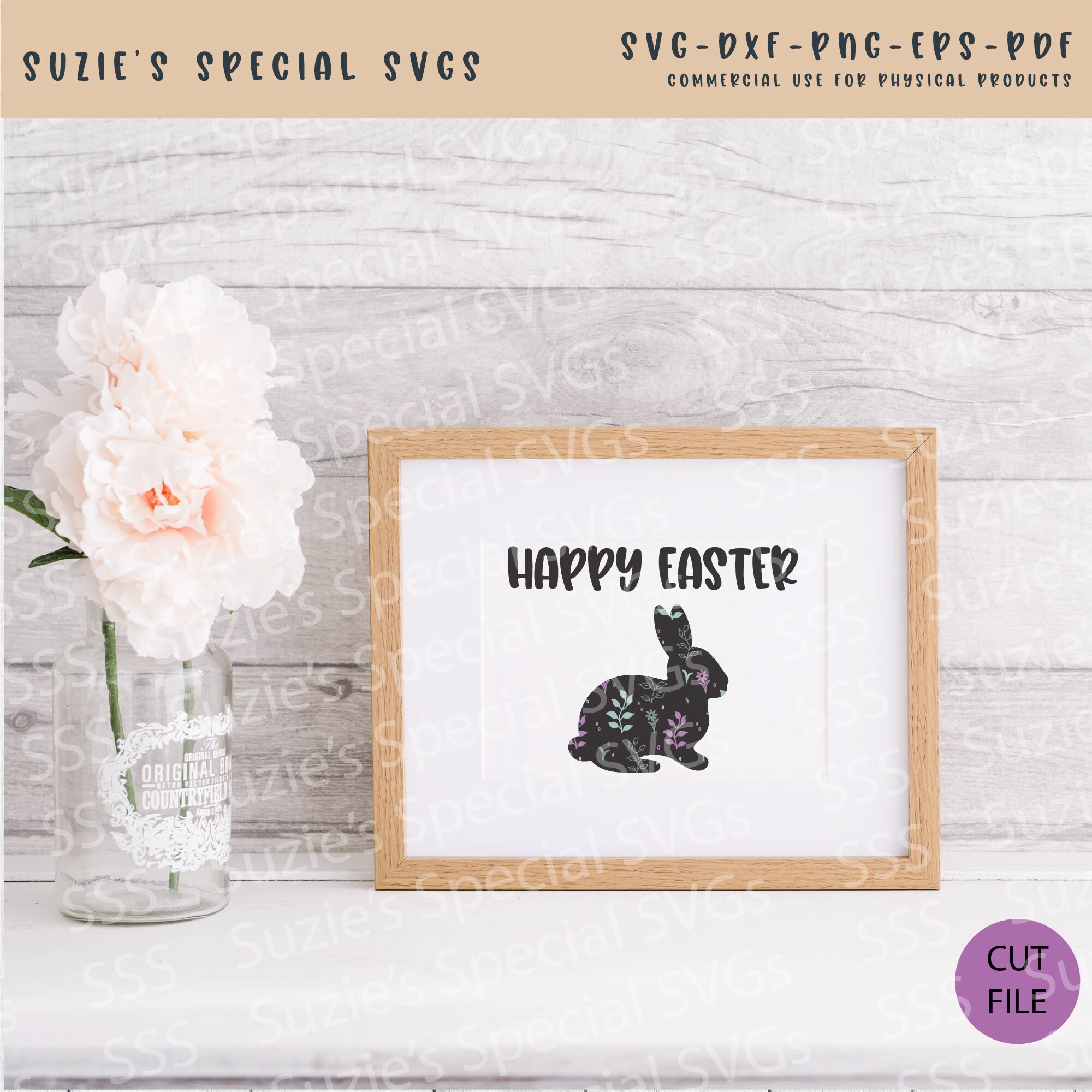 Happy Easter Bunny SVG- Bunny Svg-easter SVG - Etsy