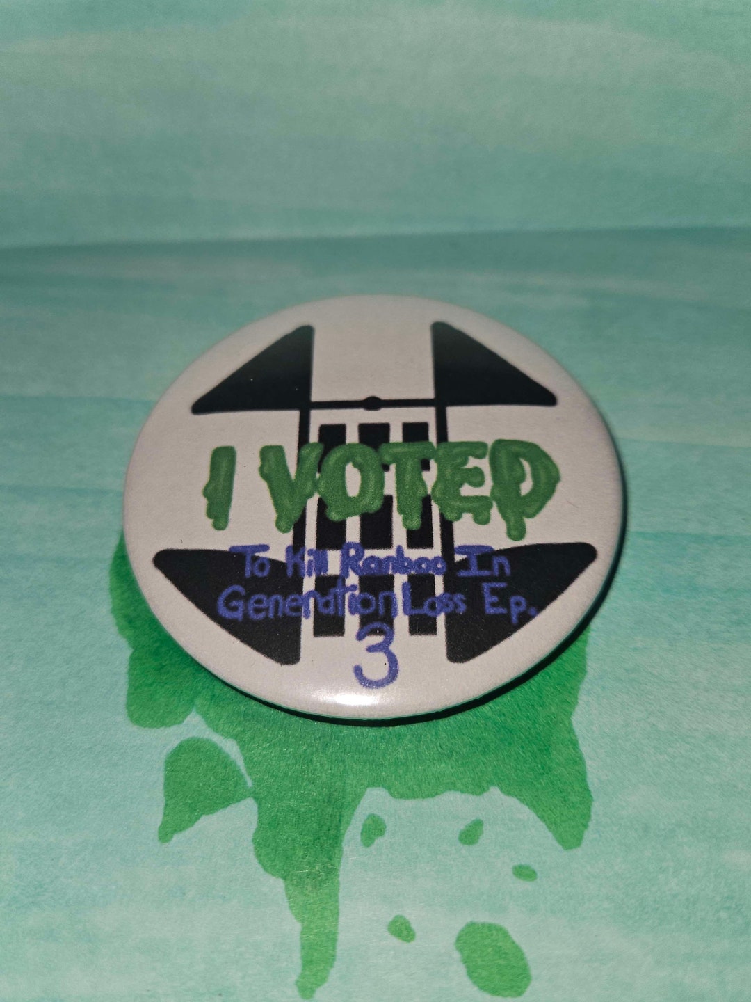 I Voted to Kill Ranboo Genloss Pin - Etsy UK