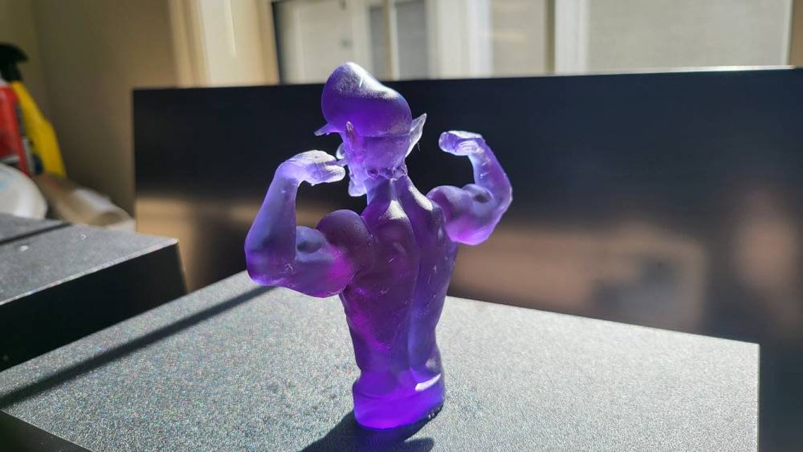 Resin Buff Waluigi Bust 3D Printed Figure - Etsy
