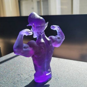 Resin Buff Waluigi Bust 3D Printed Figure | Etsy