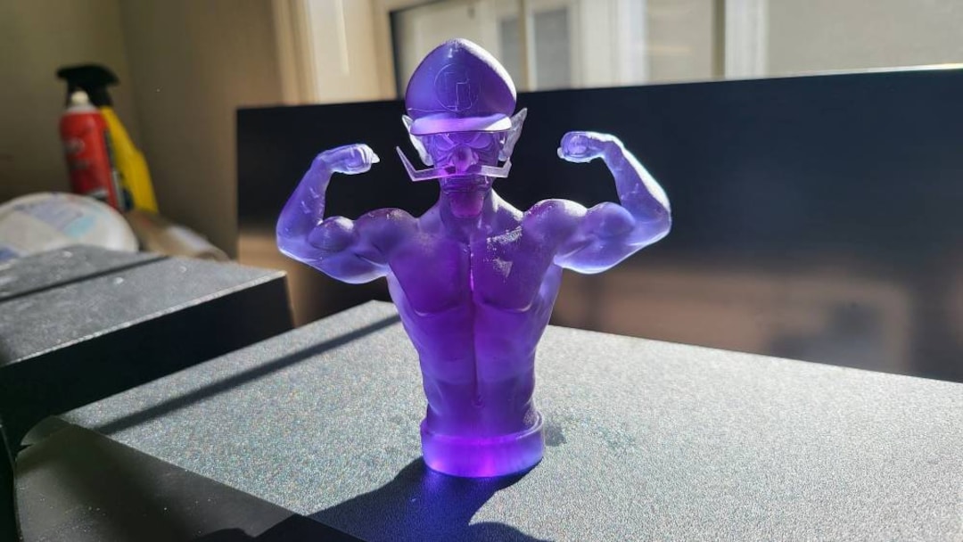 Resin Buff Waluigi Bust 3D Printed Figure - Etsy Australia