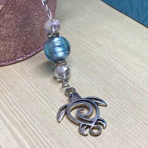 Coastal Ceiling Fan Pull Sea Turtle Fan Pull Beachy Fan Pull Teal Light ...