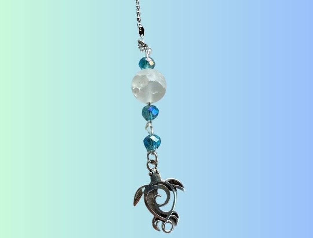 Coastal Ceiling Fan Pull Handmade Sea Turtle Ceiling Fan Pull Tropical ...