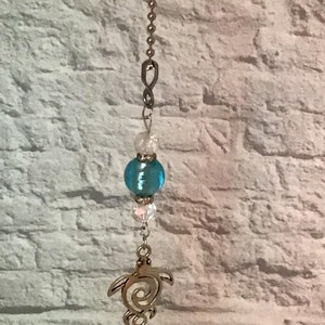 Coastal Ceiling Fan Pull Sea Turtle Fan Pull Beachy Fan Pull Teal Light ...