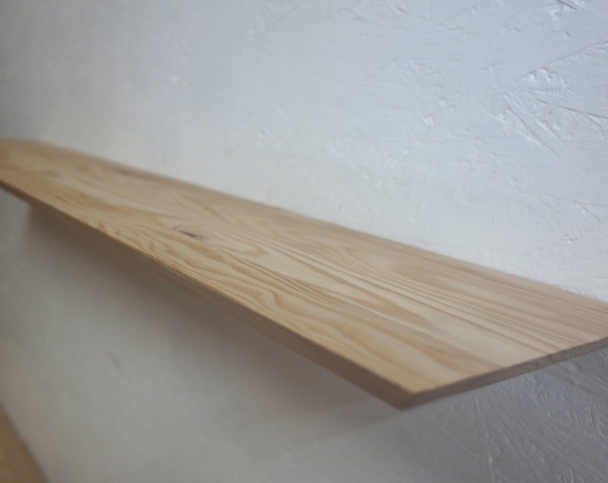 Pine Wood Floating Wall Shelf, Minimalist, Pine Shelf, Wall Shelf ...