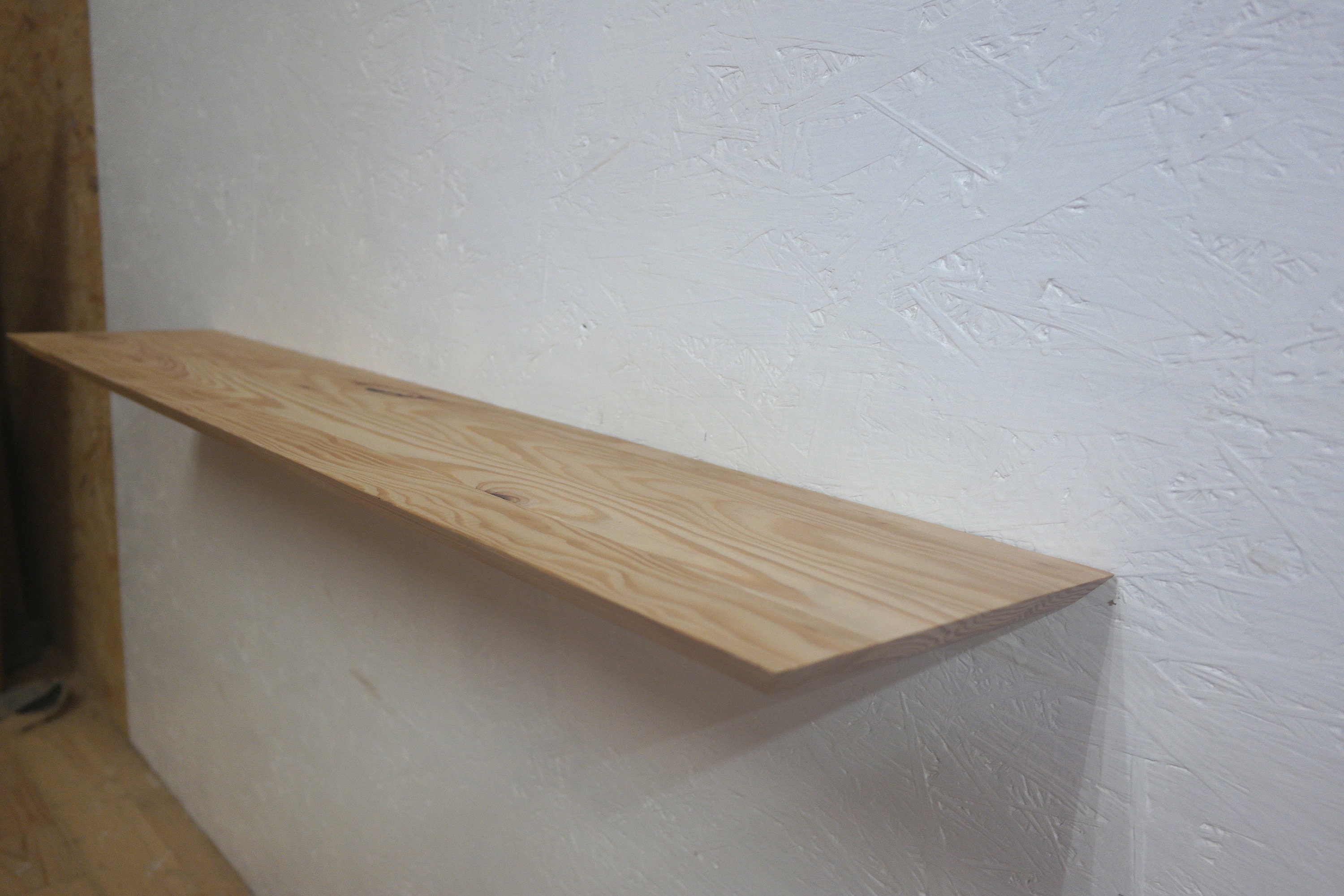 Pine Wood Floating Wall Shelf, Minimalist, Pine Shelf, Wall Shelf ...