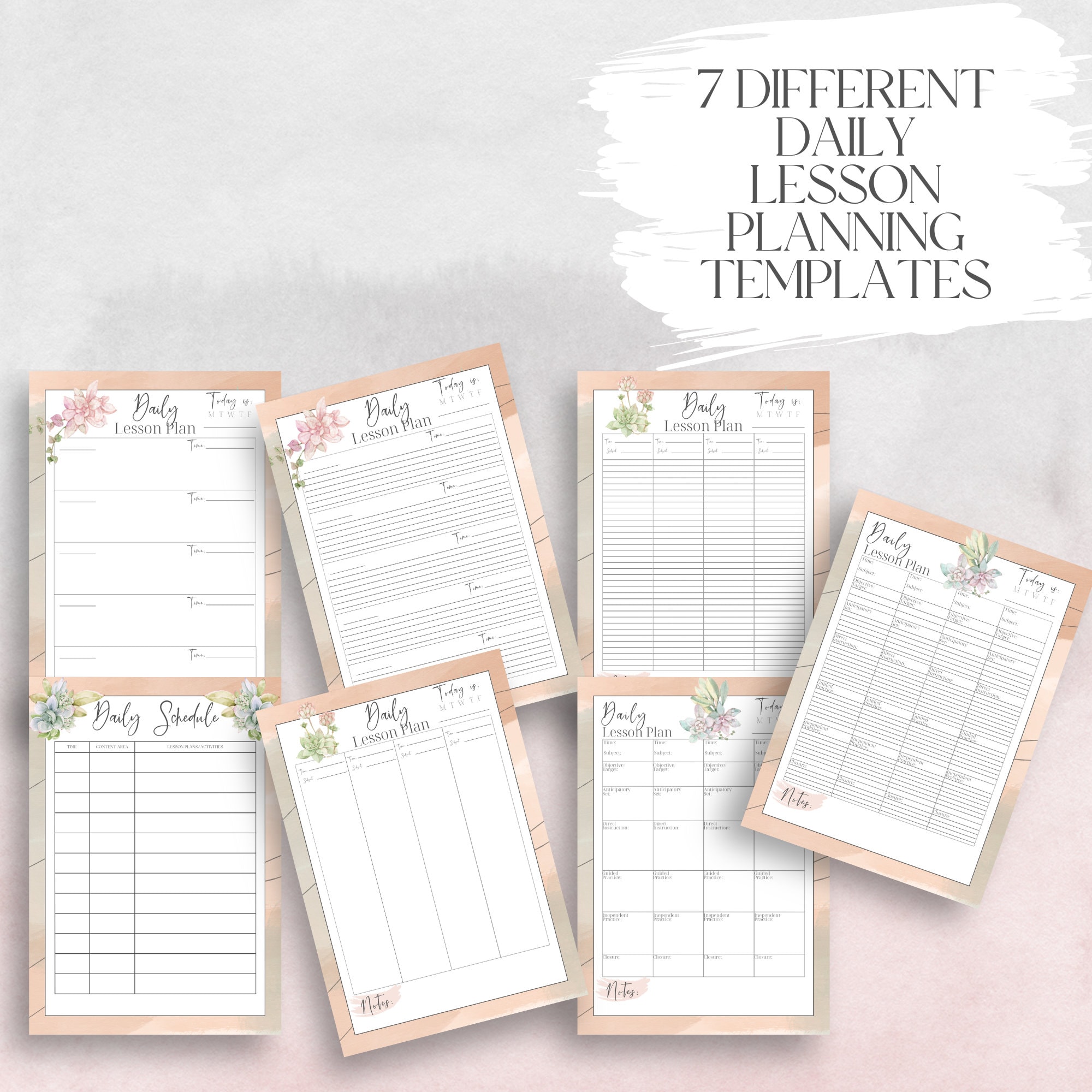 Teacher Planner|teacher Planner Pages|lesson Plan Printable|homeschool ...