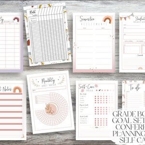 Boho Teacher Planner|homeschool Planner|lesson Plan Printable|self Care ...
