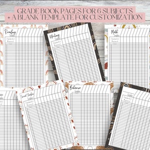 Boho Gradebook|teacher Gradebook|boho Teacher Planner|teacher Planner ...