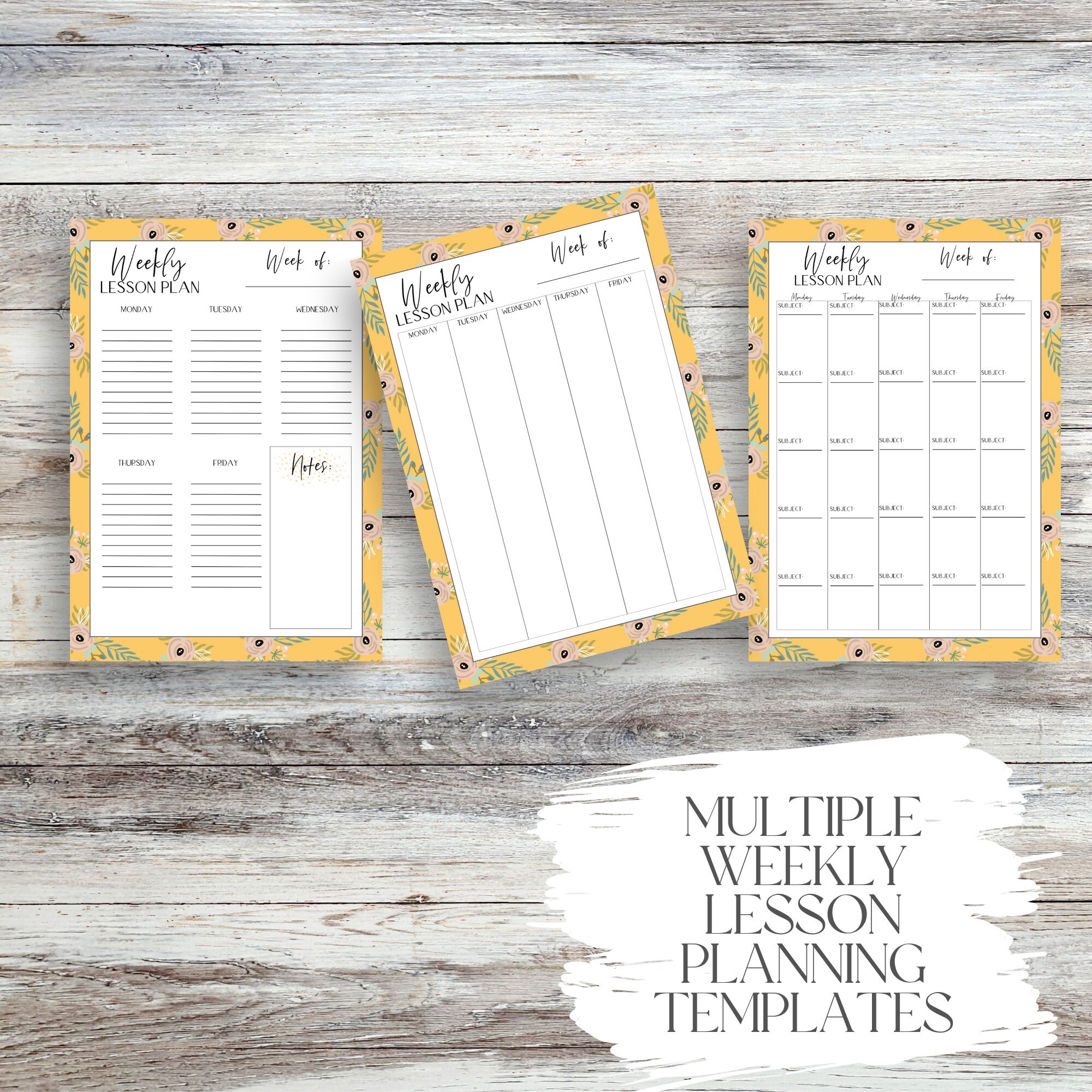 Printable Teacher Planner|teacher Planner Pages|lesson Planner|daily ...