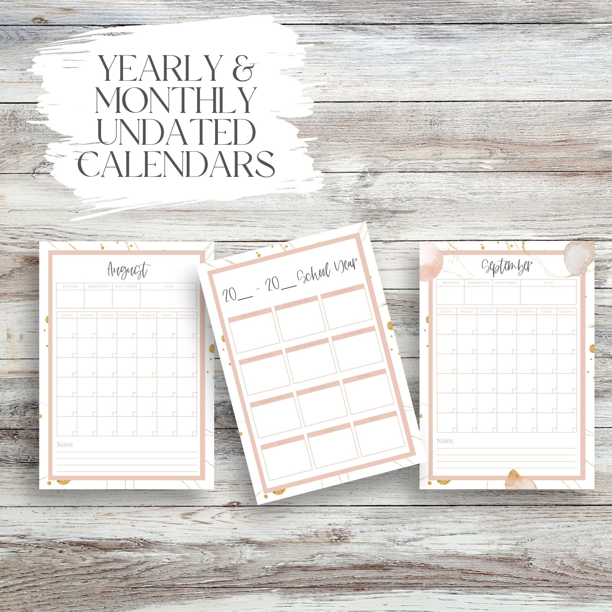 Printable Teacher Planner|teacher Planner Pages|lesson Planner|daily ...