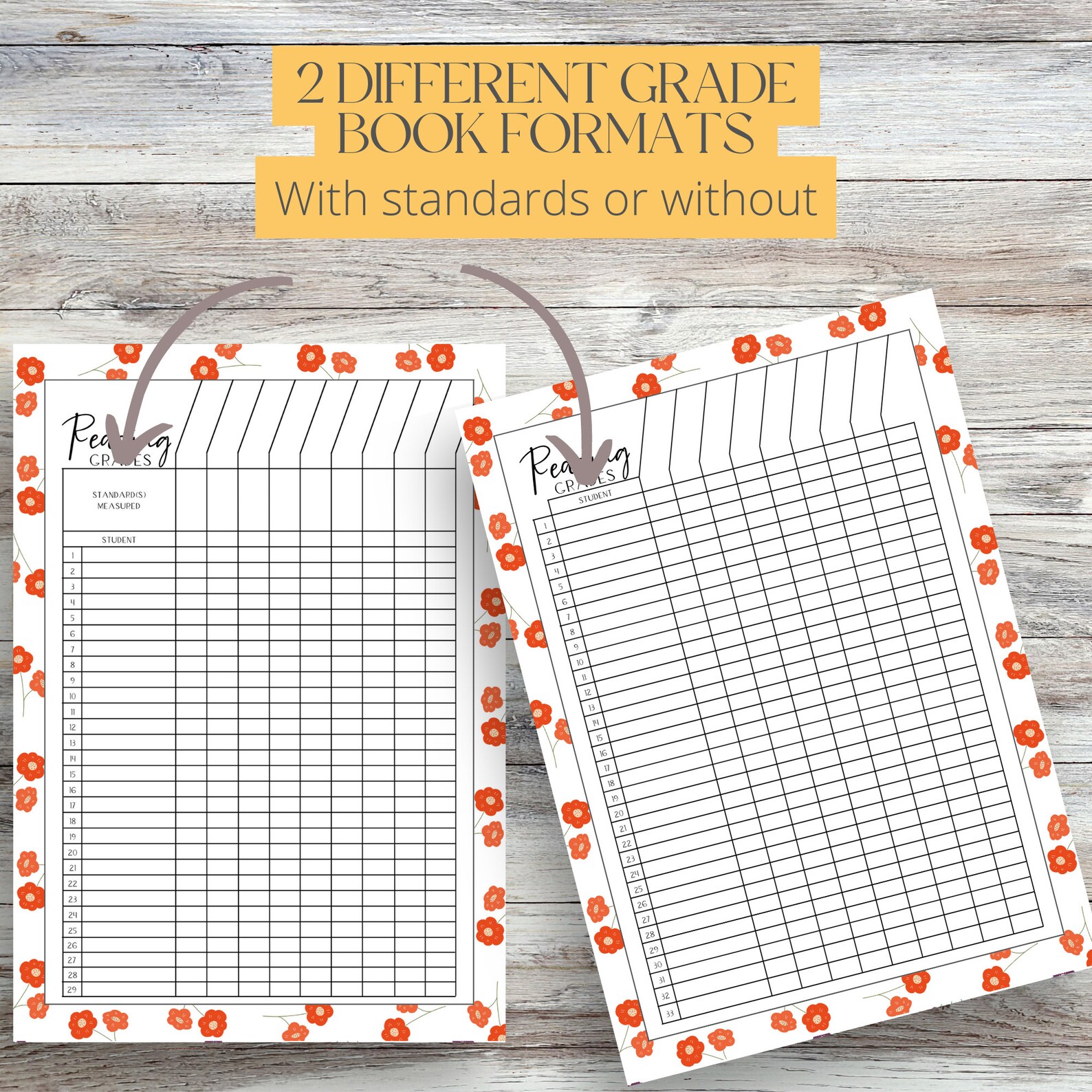 Teacher Gradebook|gradebook|teacher Planner|teacher Planner Pages ...