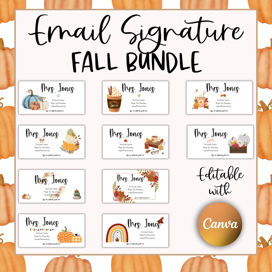 Email Signature Teacher Bundle|email Signature Template|email Sign off ...