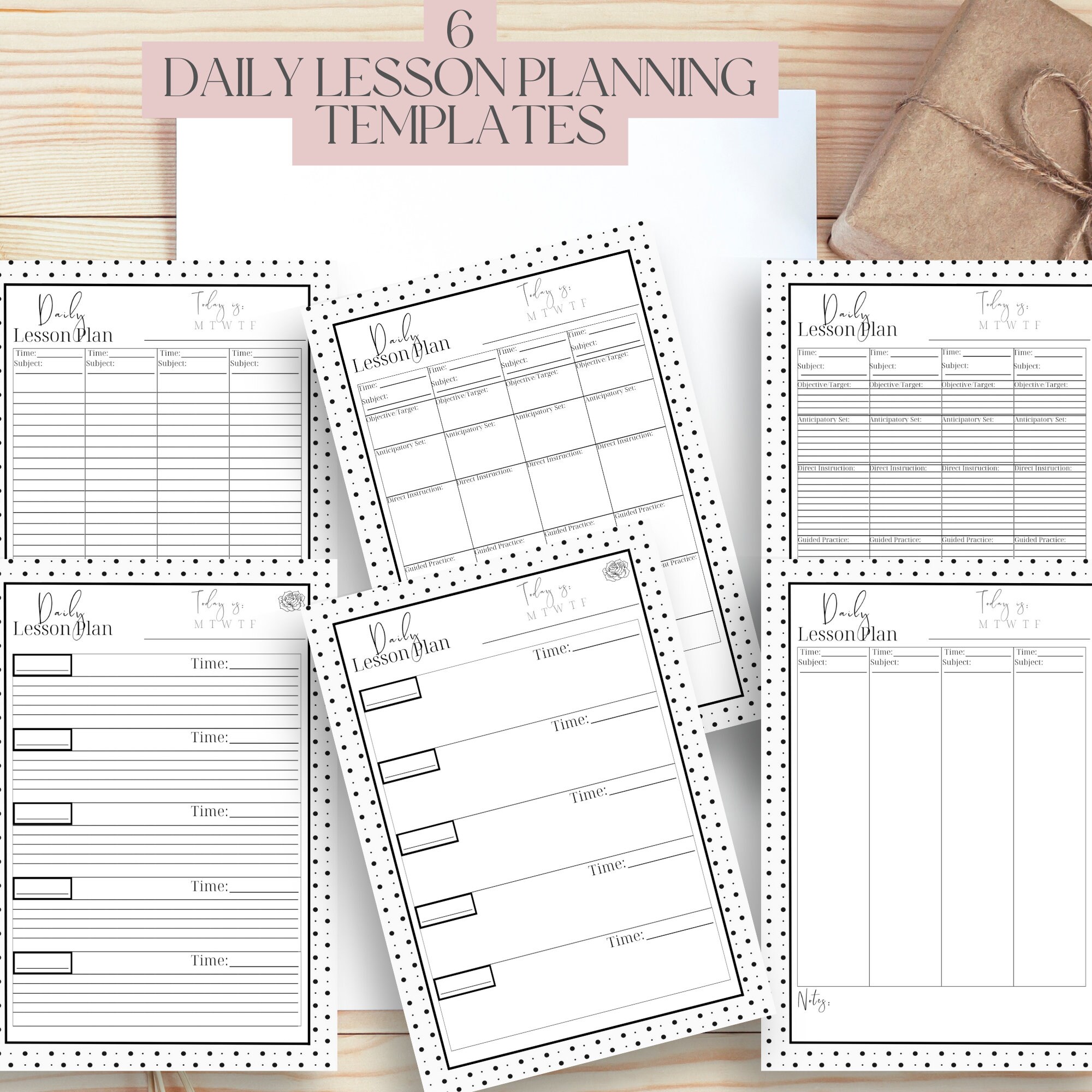 Teacher Planner|lesson Plan Printable|teacher Planner Pages|homeschool ...