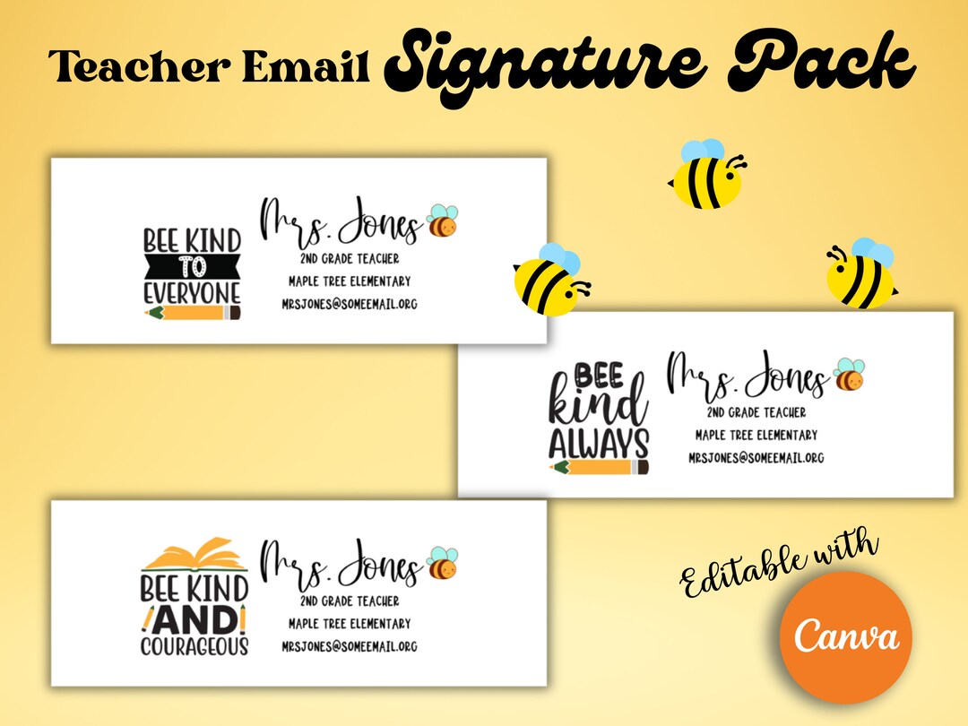 Teacher Email Signatures|email Signature Template|email Sign off ...