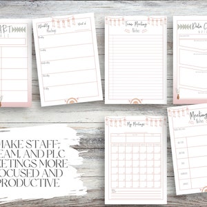 Boho Teacher Planner|homeschool Planner|lesson Plan Printable|self Care ...