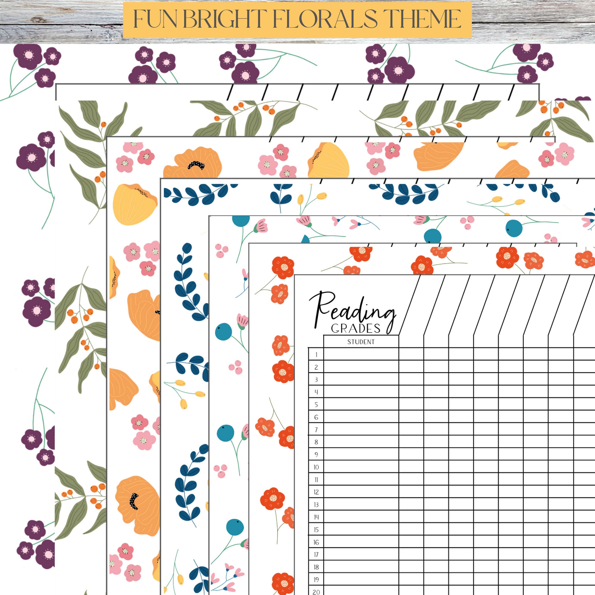 Teacher Gradebookgradebookteacher Plannerteacher Planner - Etsy