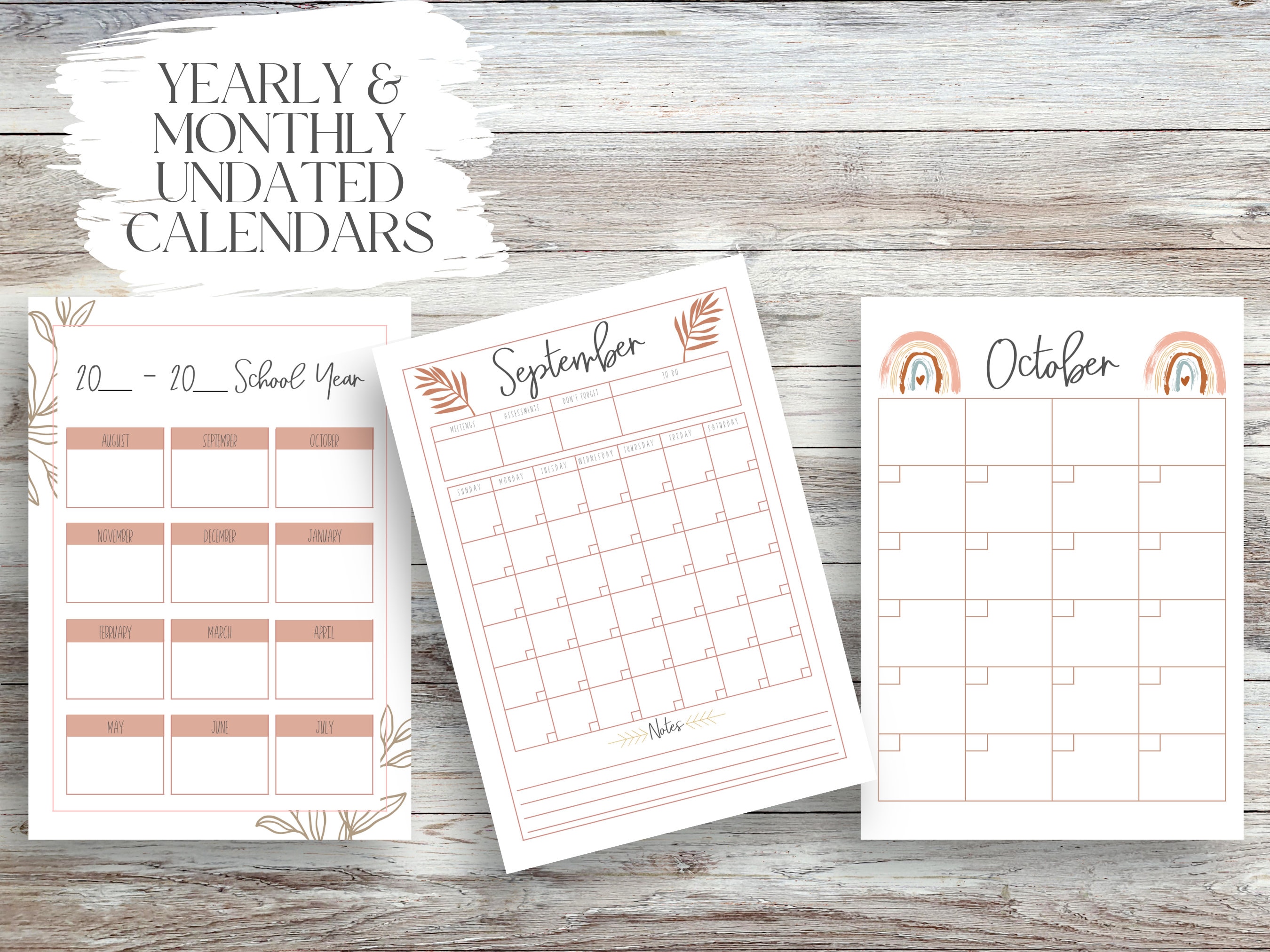Boho Teacher Planner|homeschool Planner|lesson Plan Printable|self Care ...