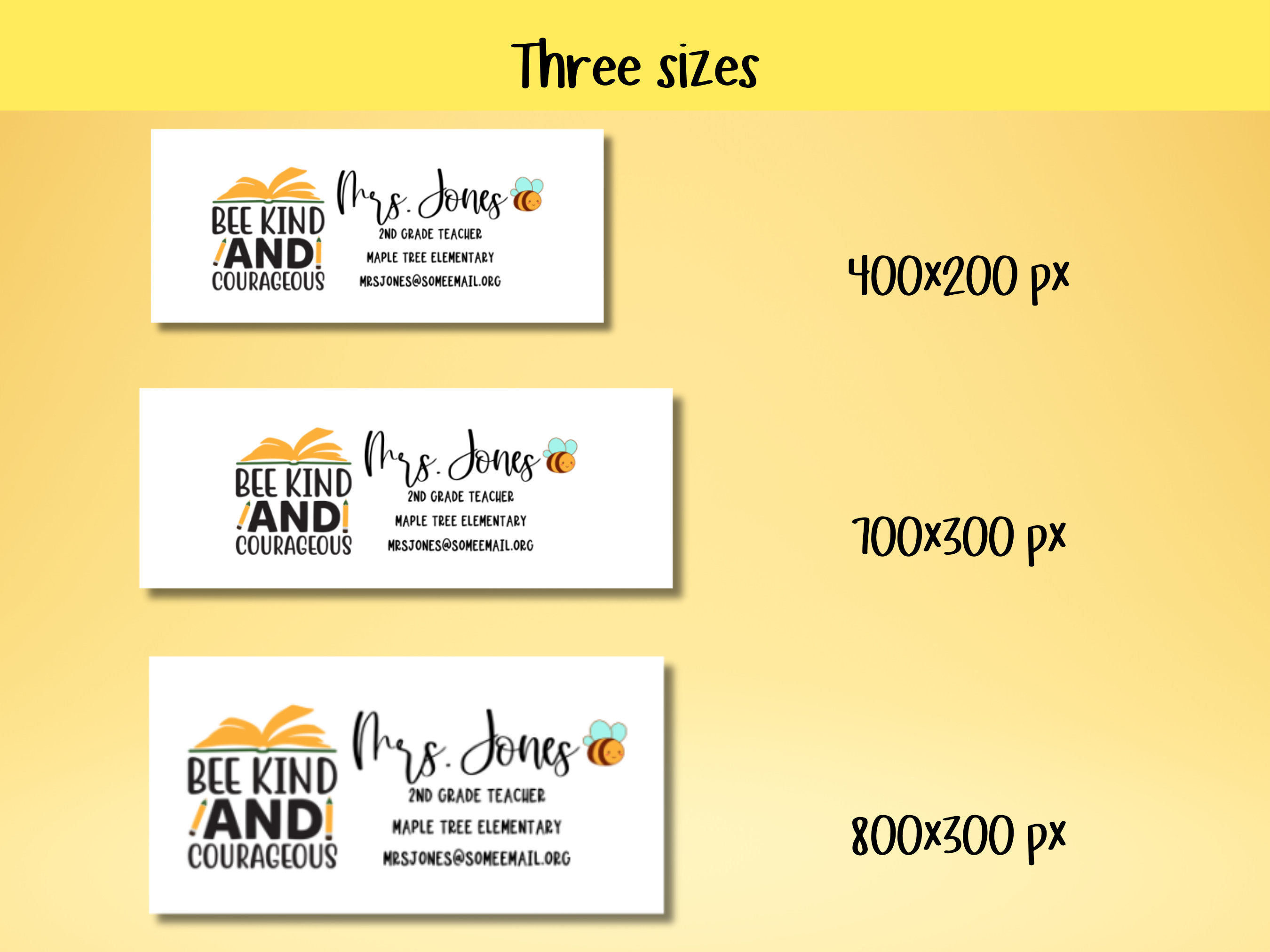 Teacher Email Signatures|email Signature Template|email Sign off ...