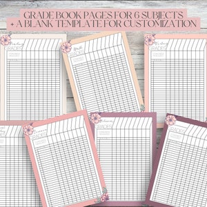 Floral Gradebook|teacher Gradebook|teacher Planner|teacher Planner ...