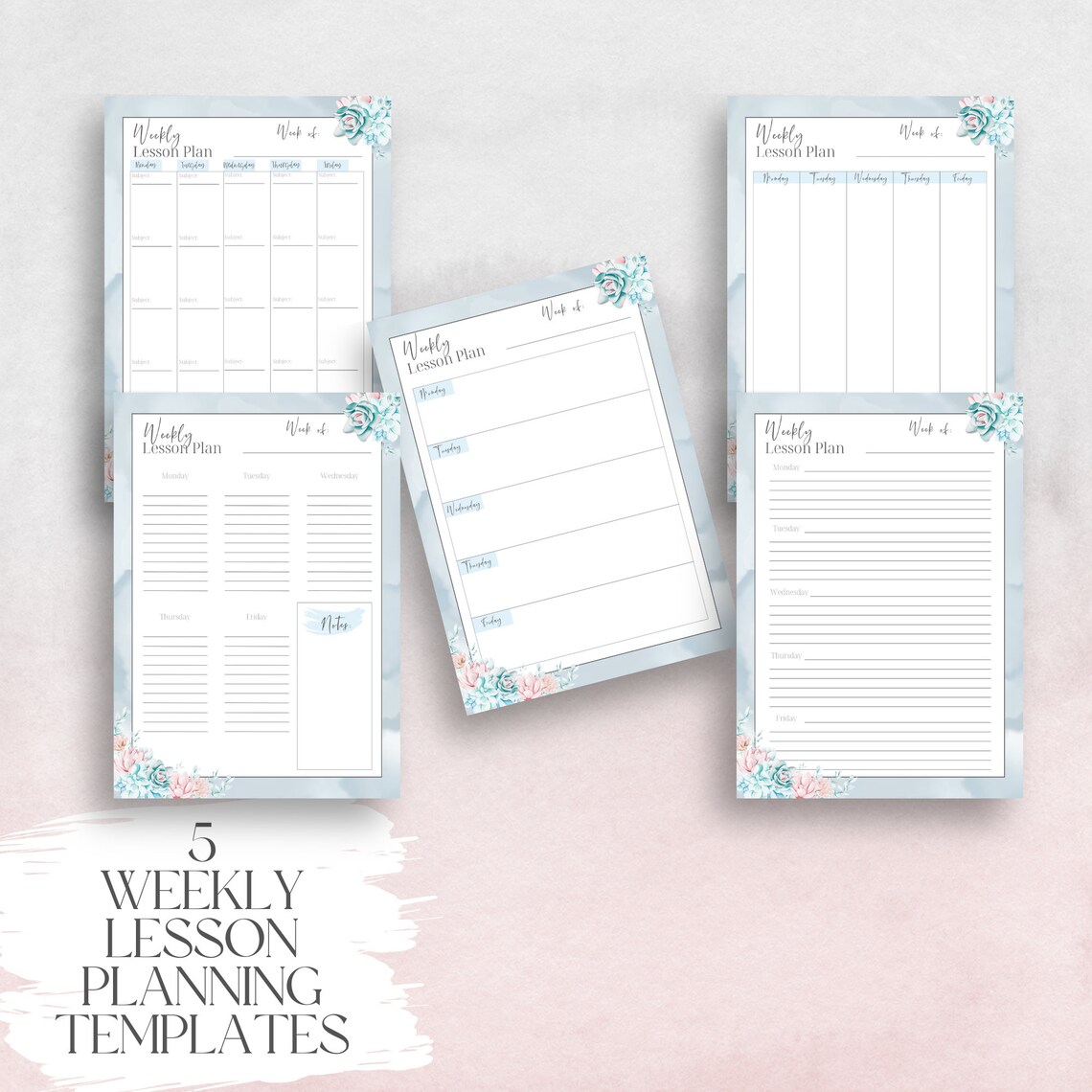 Teacher Planner|teacher Planner Pages|lesson Plan Printable|homeschool ...