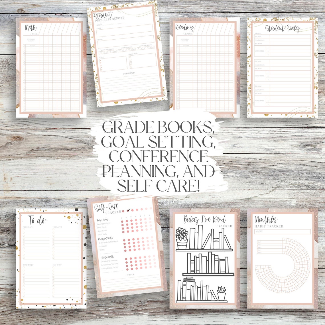Printable Teacher Plannerteacher Planner Pageslesson | Etsy