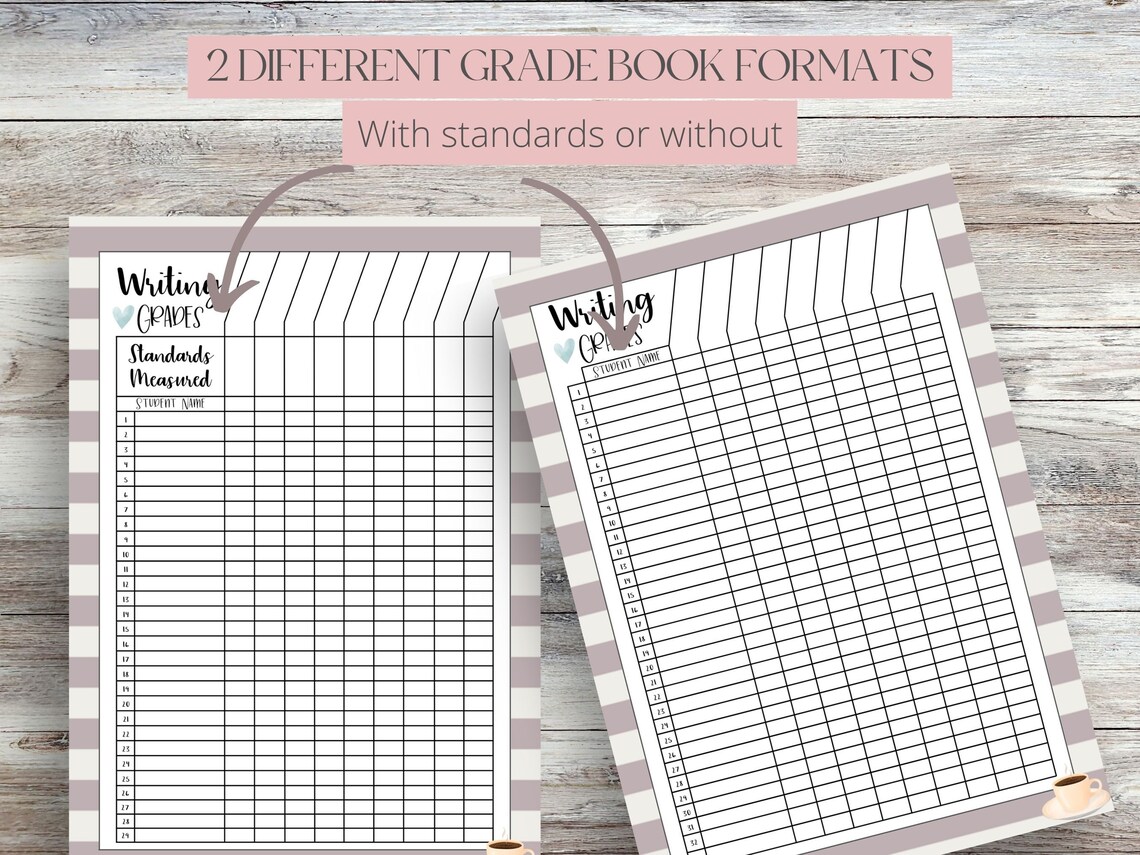 Coffee Teach Repeat Gradebook|teacher Gradebook|boho Teacher Planner ...