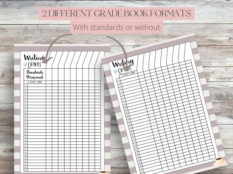 Coffee Teach Repeat Gradebook|teacher Gradebook|boho Teacher Planner ...