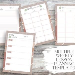 Boho Teacher Planner|homeschool Planner|lesson Plan Printable|self Care ...