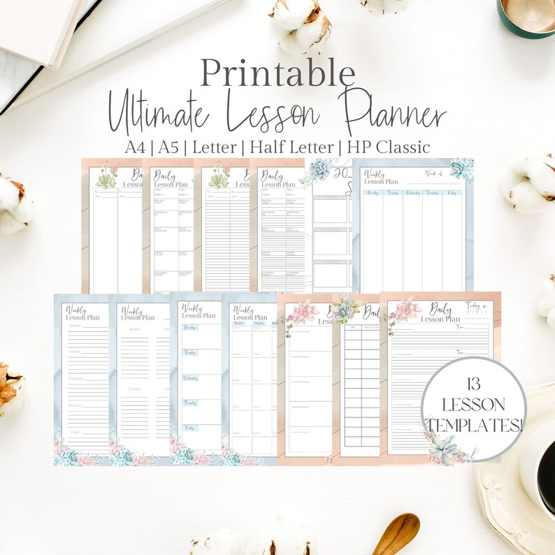 Teacher Planner|teacher Planner Pages|lesson Plan Printable|homeschool ...