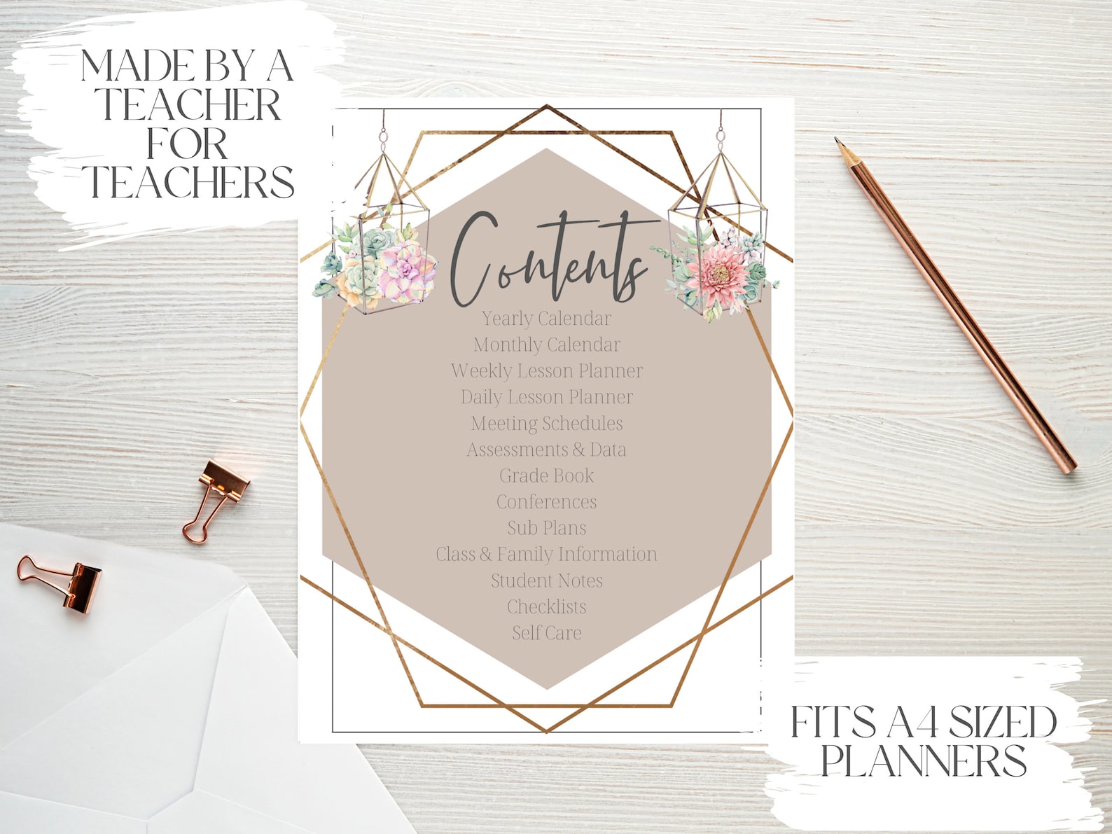 Teacher Planner|homeschool Planner|lesson Plan Printable|self Care ...