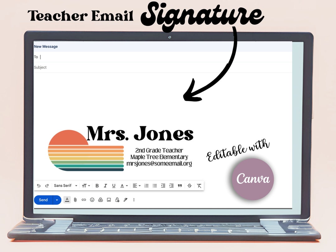 Teacher Email Signature|email Signature Template|email Sign off ...