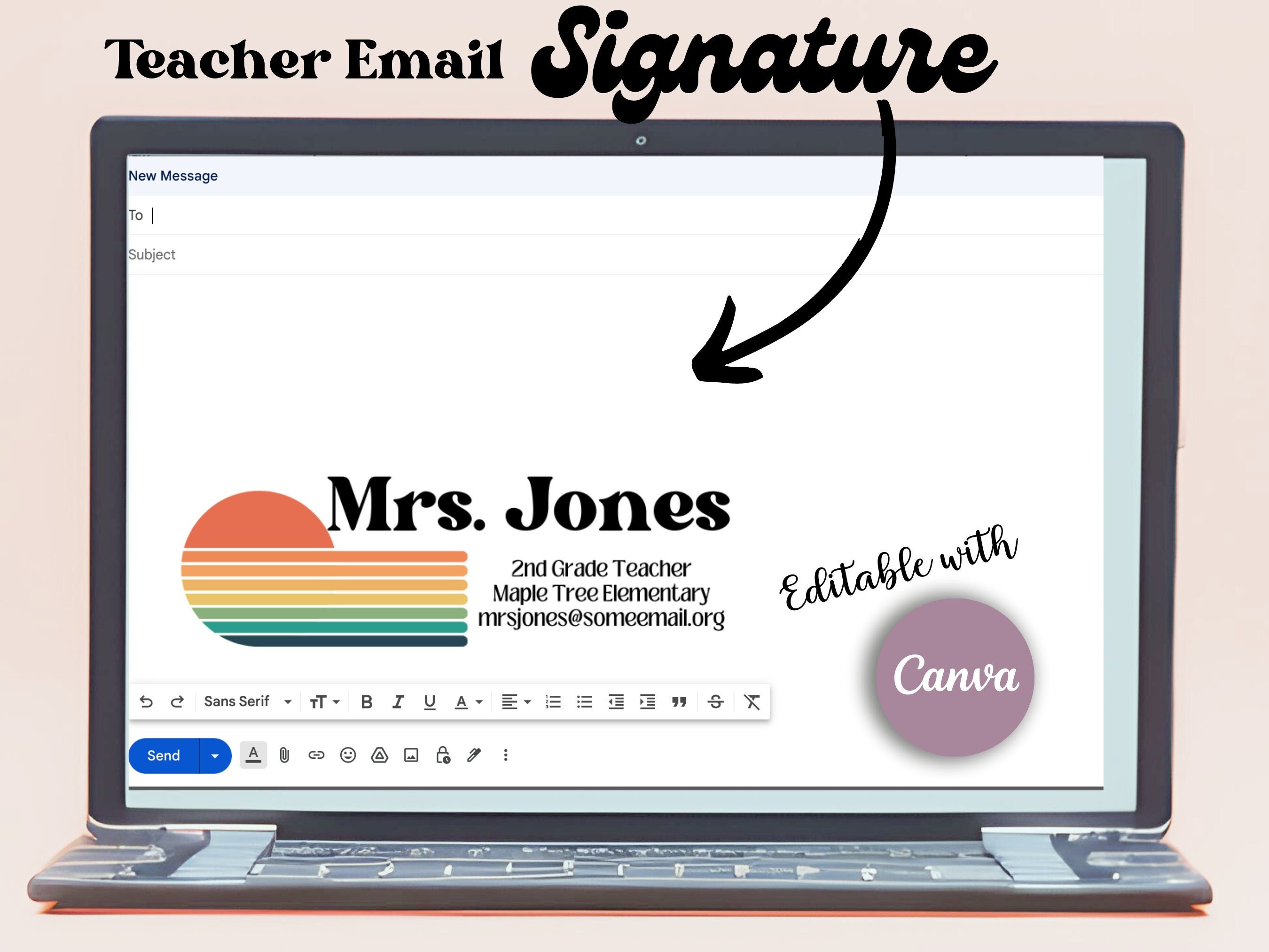 Teacher Email Signatureemail Signature Templateemail Sign off ...
