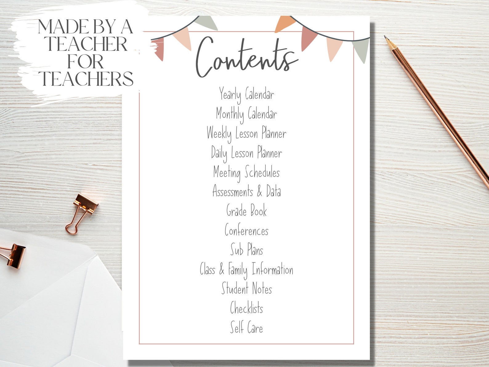 Boho Teacher Planner|homeschool Planner|lesson Plan Printable|self Care ...