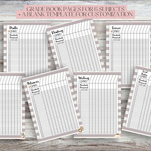 Coffee Teach Repeat Gradebook|teacher Gradebook|boho Teacher Planner ...