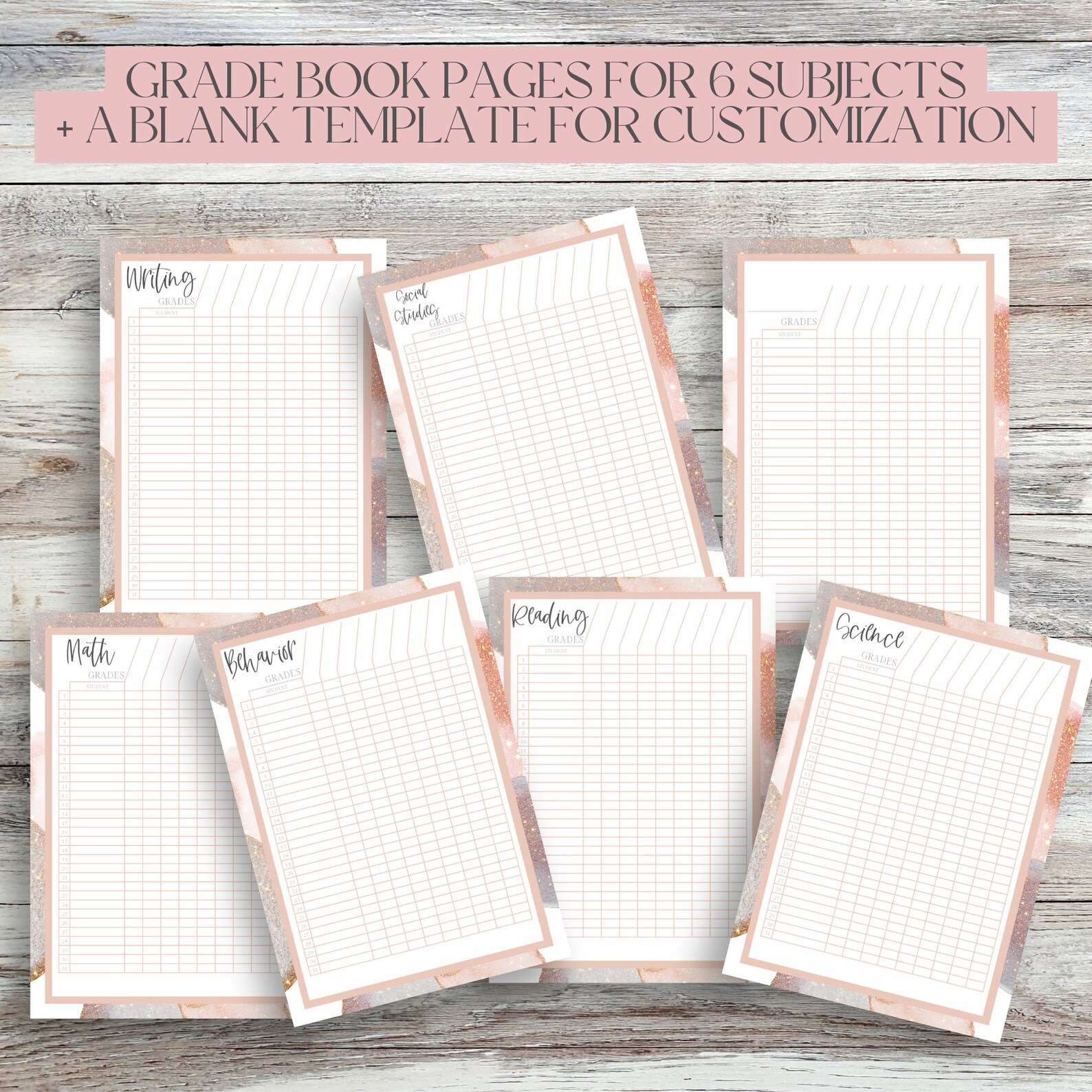Gradebook|teacher Gradebook|teacher Planner|teacher Planner Pages ...