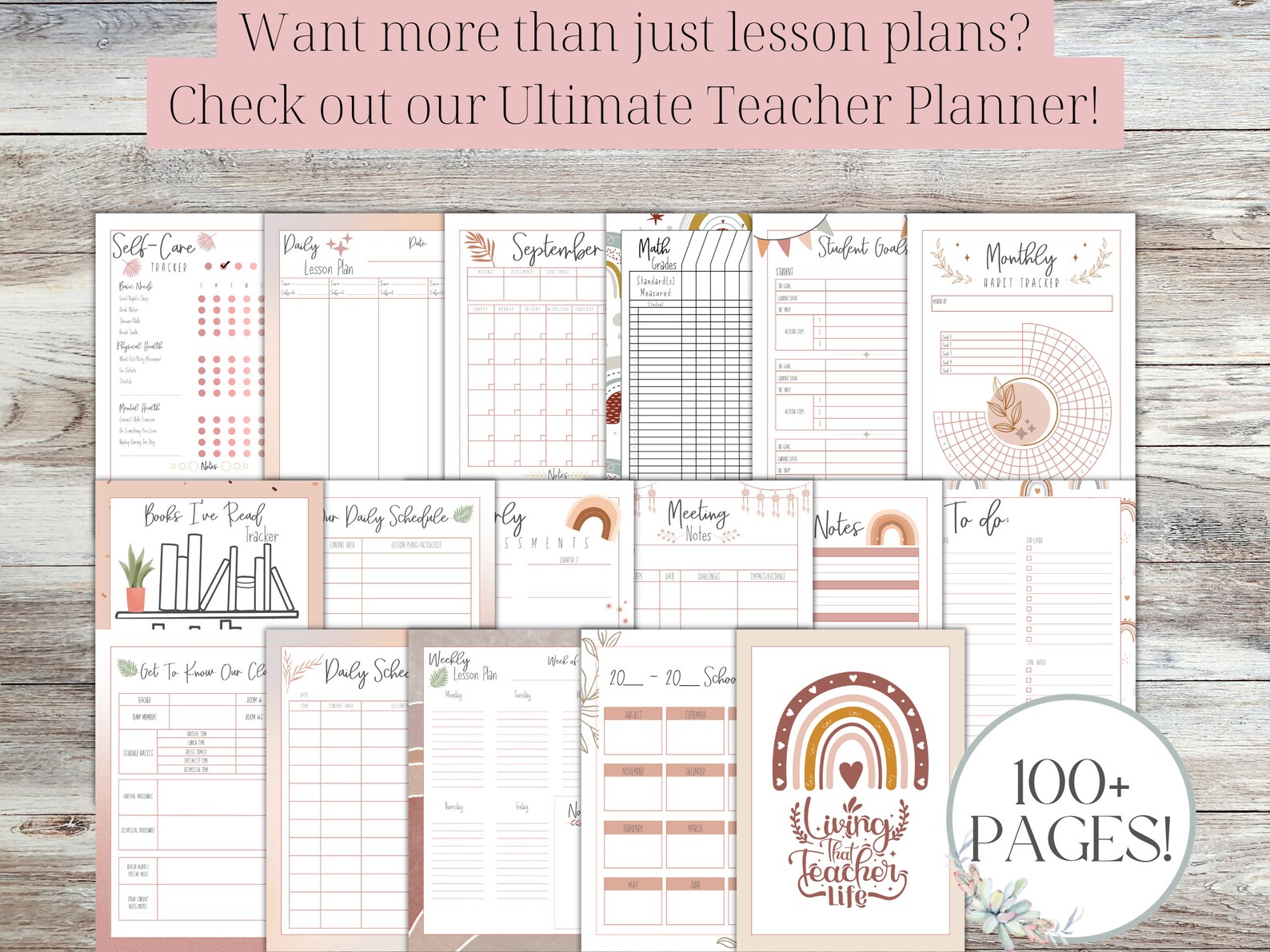Boho Gradebook|teacher Gradebook|boho Teacher Planner|teacher Planner ...