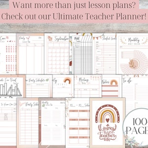 Boho Gradebook|teacher Gradebook|boho Teacher Planner|teacher Planner ...
