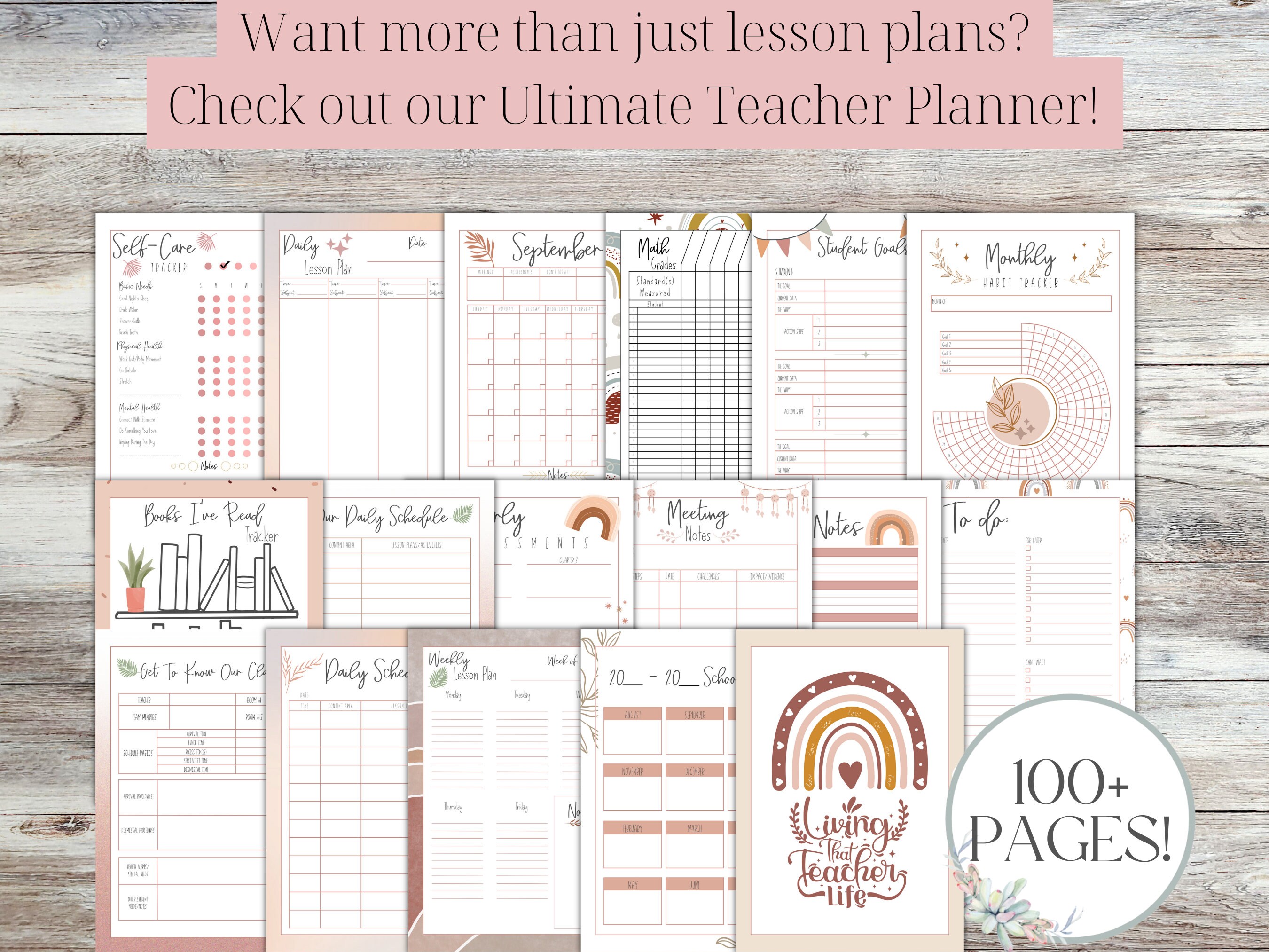 Boho Gradebook|teacher Gradebook|boho Teacher Planner|teacher Planner ...
